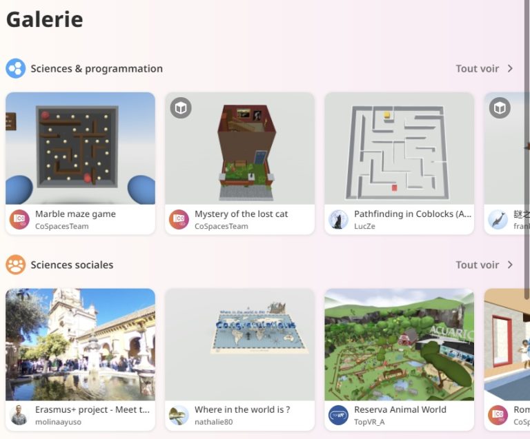 CoSpaces Edu - Lab-yrinthe